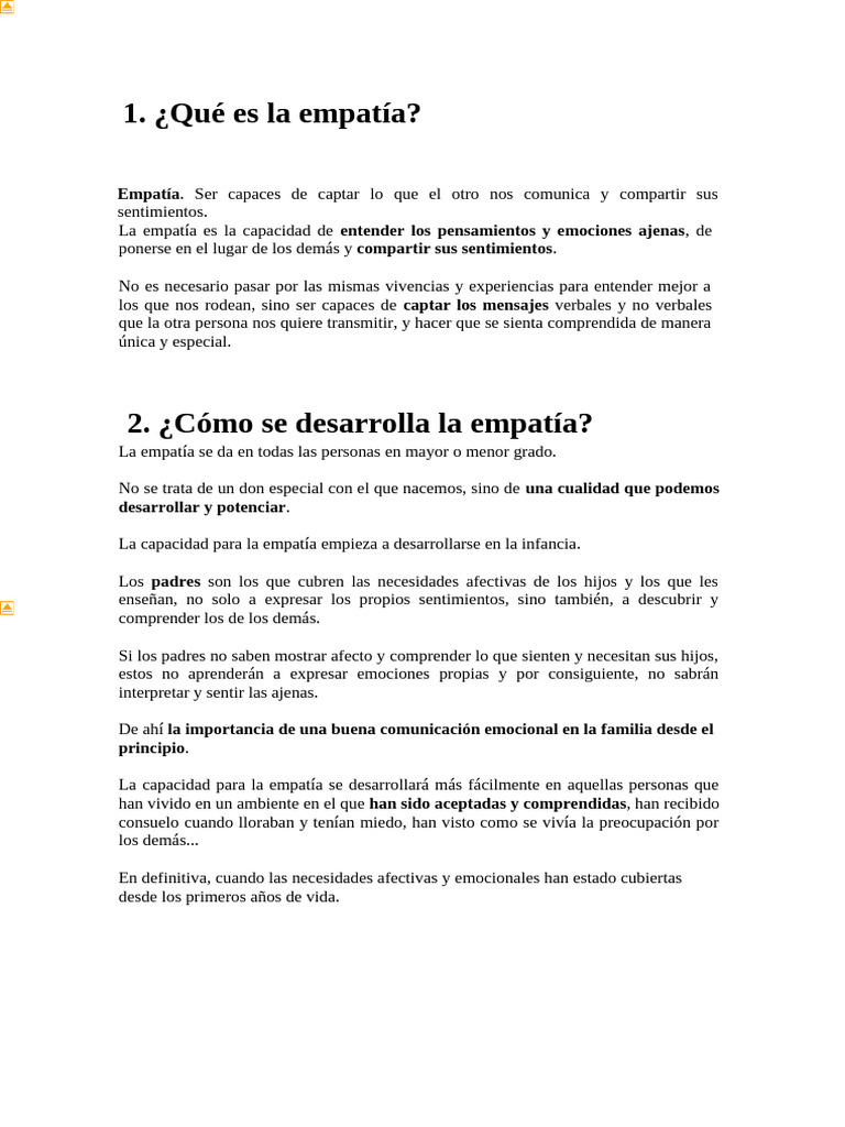 Reflexiones sobre la empatía | PDF | Empatía | Las emociones