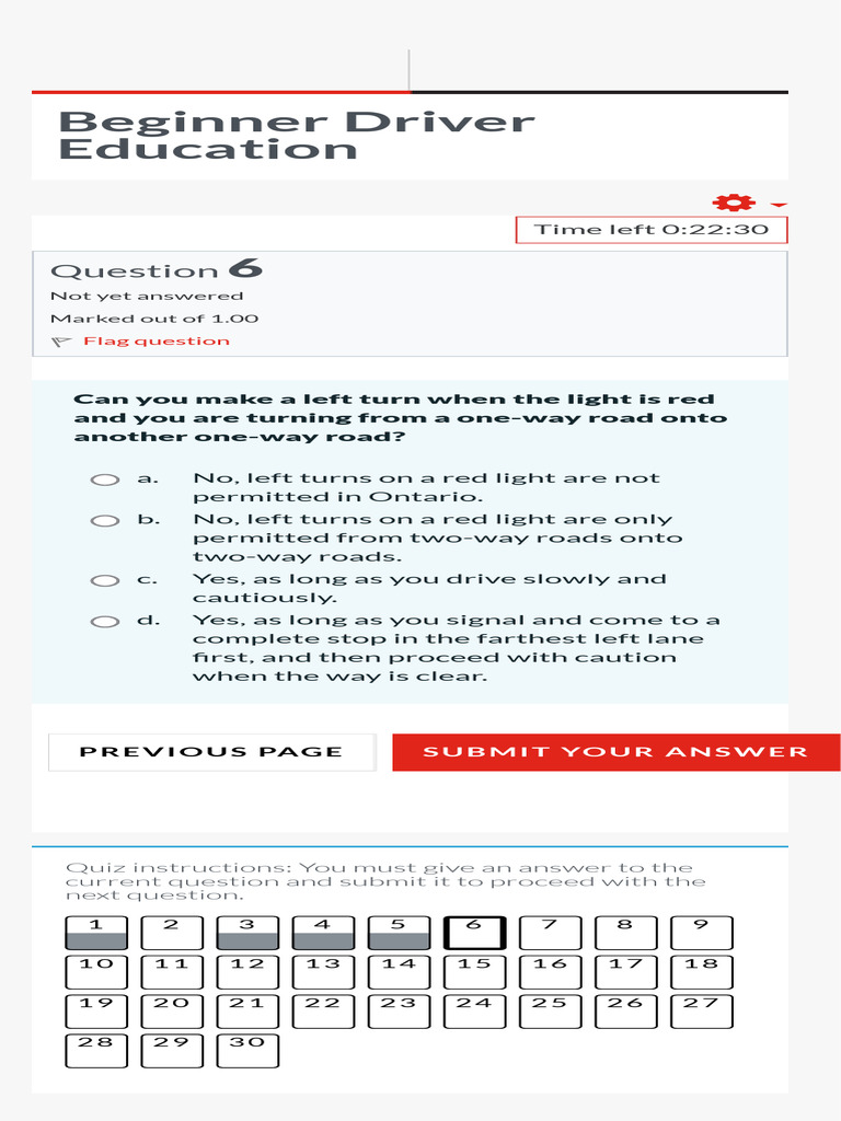 Quiz - Chapter 1 - Traffic Control Devices (Part-I) (Page 6 of 30) | PDF
