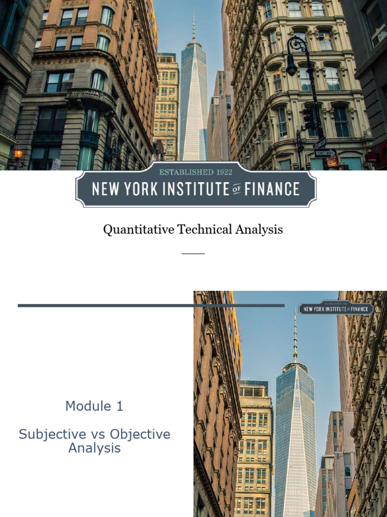 Quantitative Technical Analysis | PDF | Sharpe Ratio | Algorithmic Trading