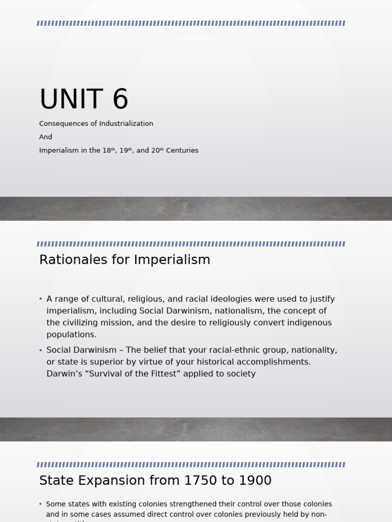 Unit 6 | PDF | Imperialism | Empire