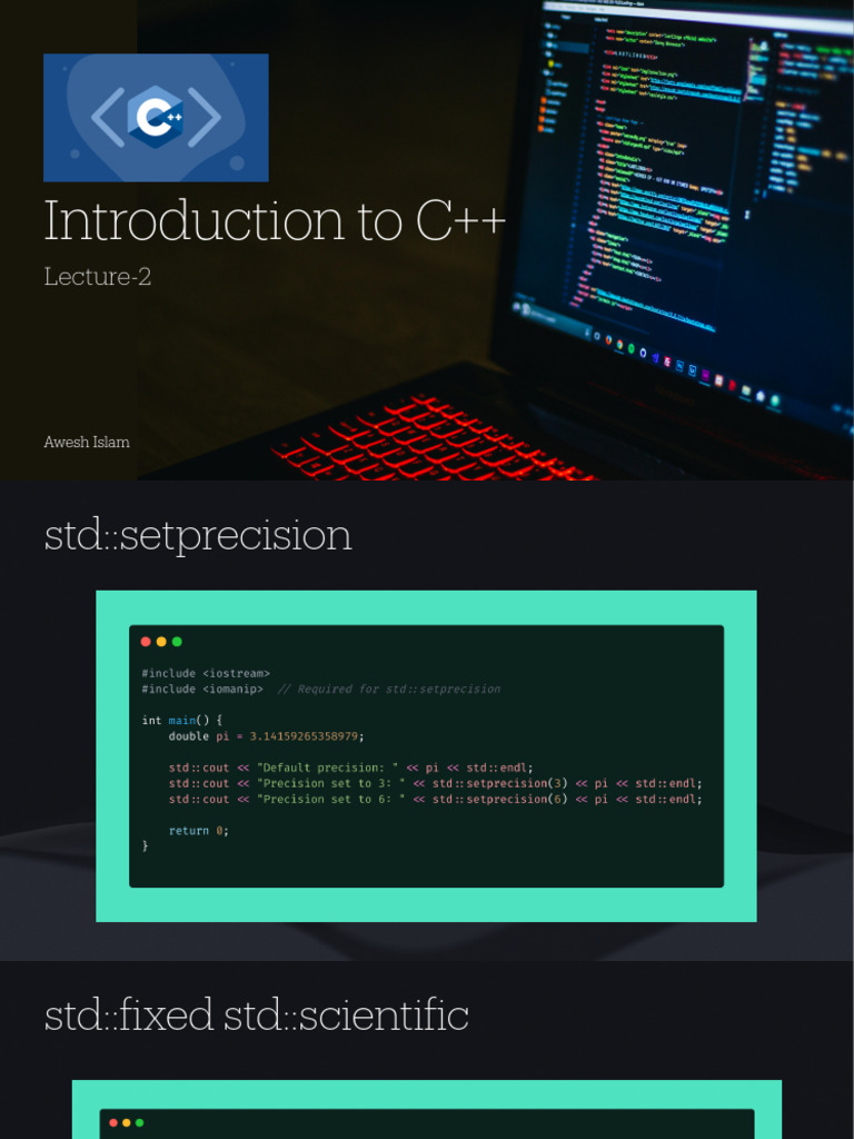 Lecture 2 Introduction To C | PDF