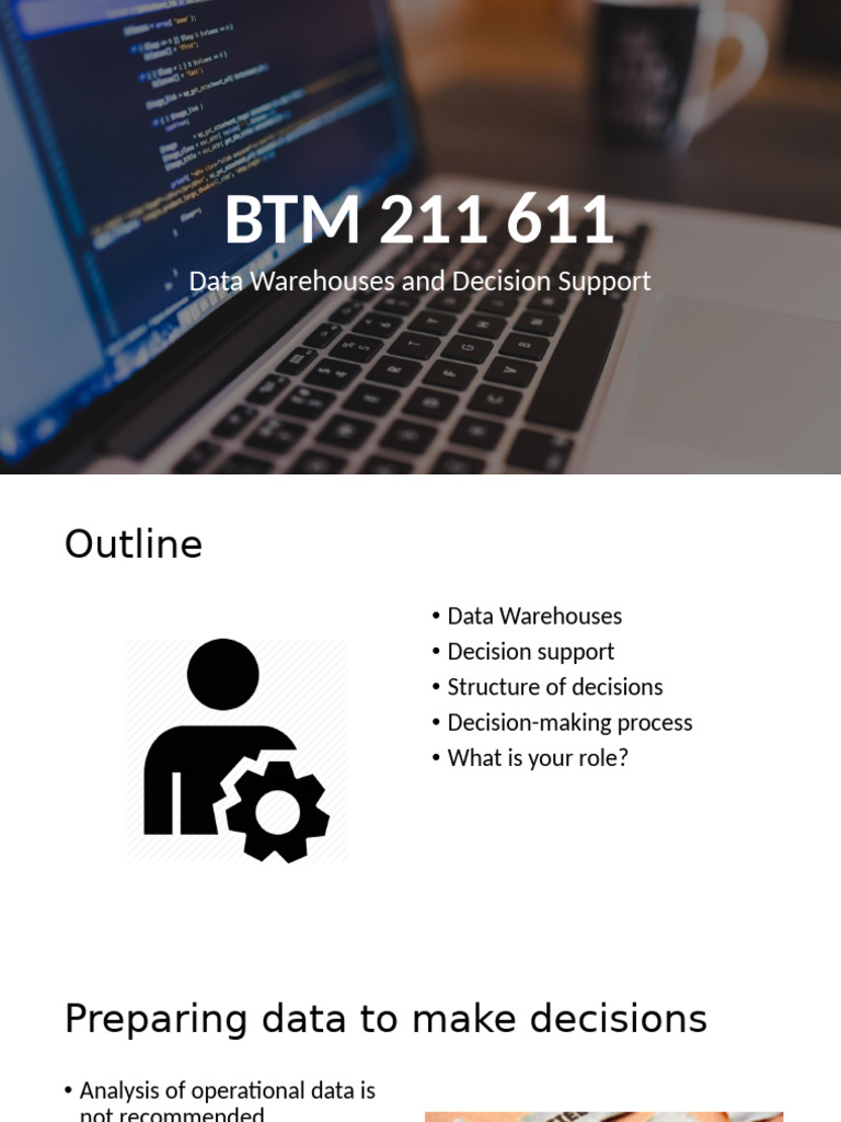 BTM 211 611 - Lec 21 - Data Warehouses and Decision Support - Fall 2024 | PDF | Data Warehouse ...