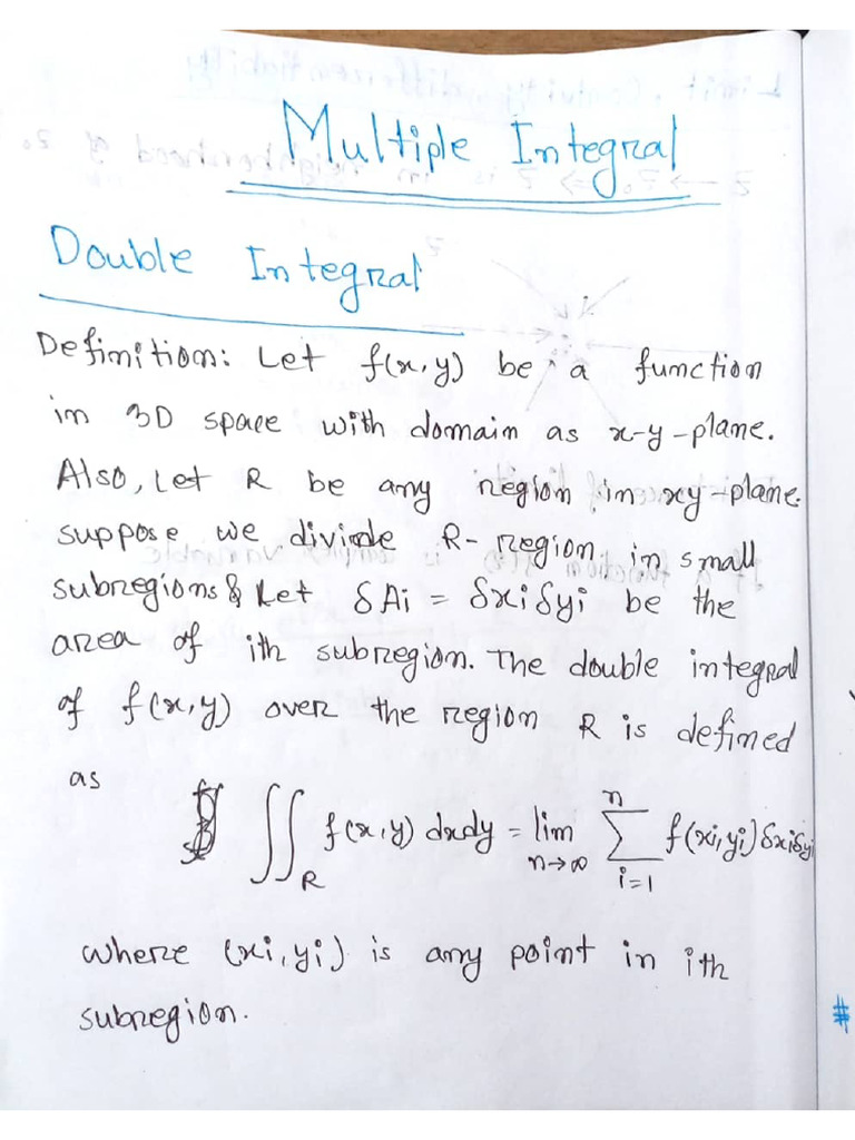 Double Integral | PDF