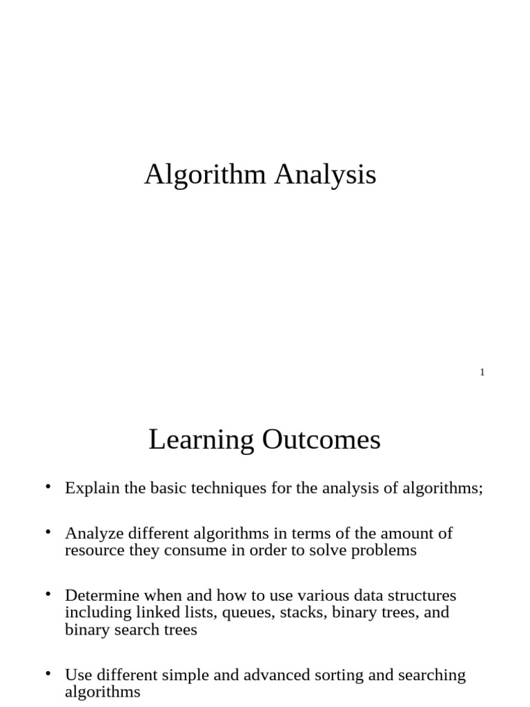 chapter Two Analysis of Algorithms | PDF | Algorithms | Algorithms And Data Structures