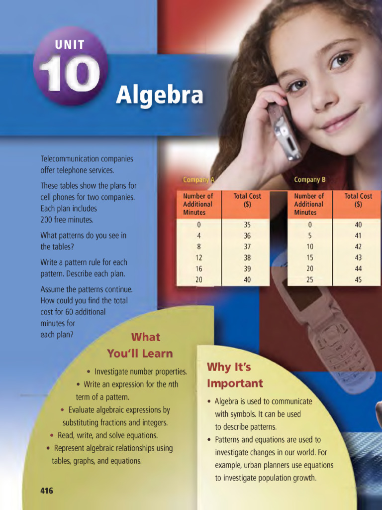 Unit 10 | PDF | Numbers | Equations