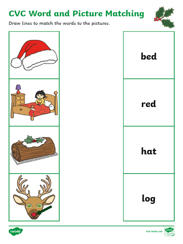 T TP 2660743 Christmas CVC Matching Activity Ver 1 | PDF