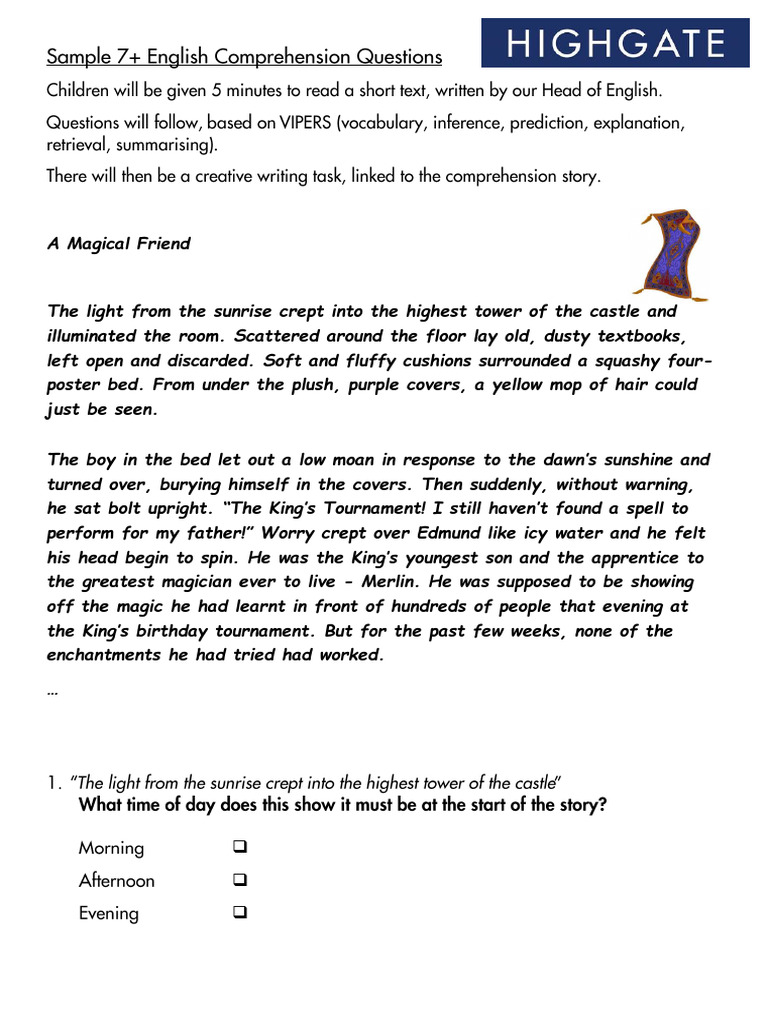 Highgate Sample-7-English-edit - A Magical Friend | PDF