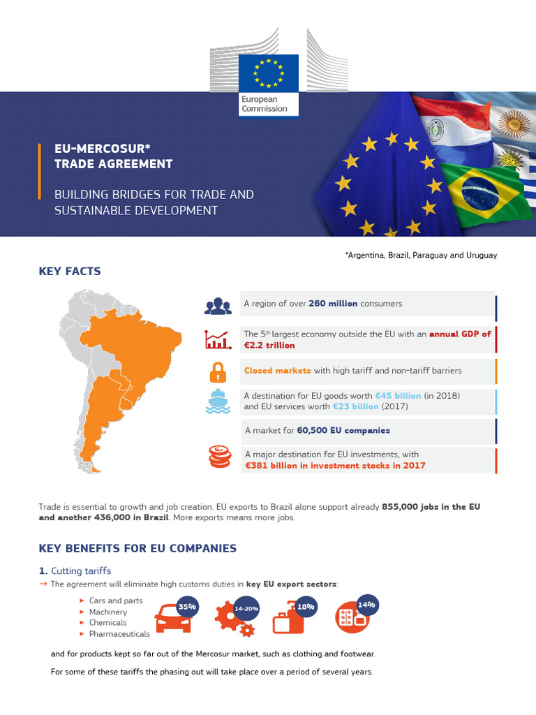 EU-Mercosur Trade Agreement Benefits | PDF | Exports | Tariff