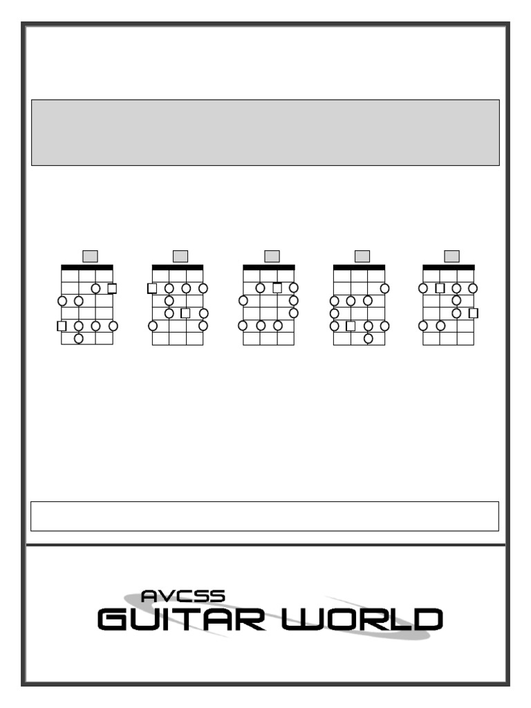 Bass Blues Scales in 5 Positions | PDF
