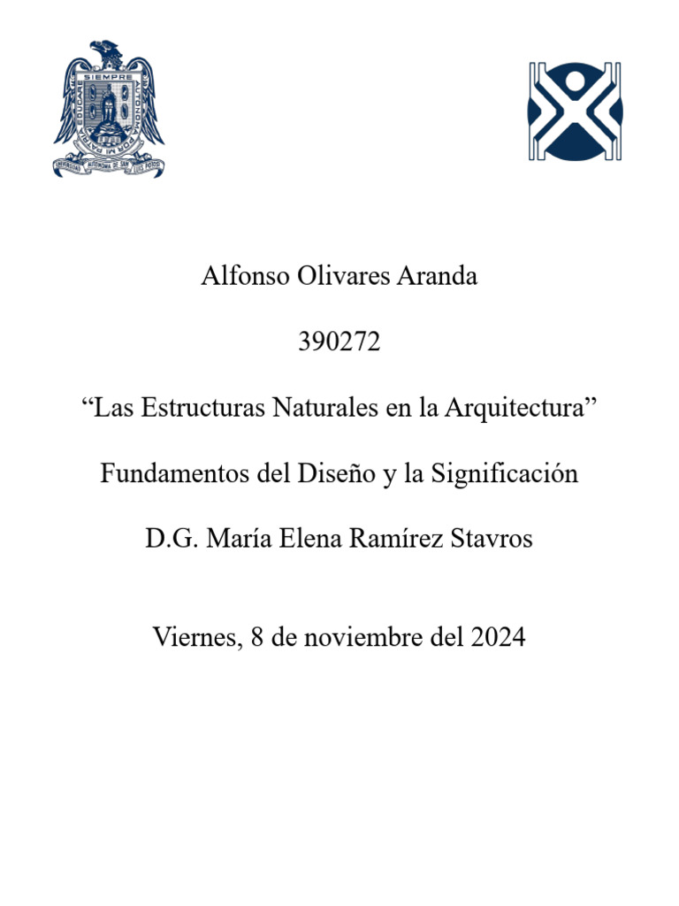 Estructuras Naturales en La Arquitectura | PDF