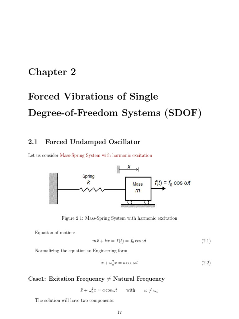 T1b Inno2019 SDOF Forced Vibrations | PDF | Resonance | Damping T1b Inno2019 SDOF Forced Vibrations | PDF | Resonance | Damping