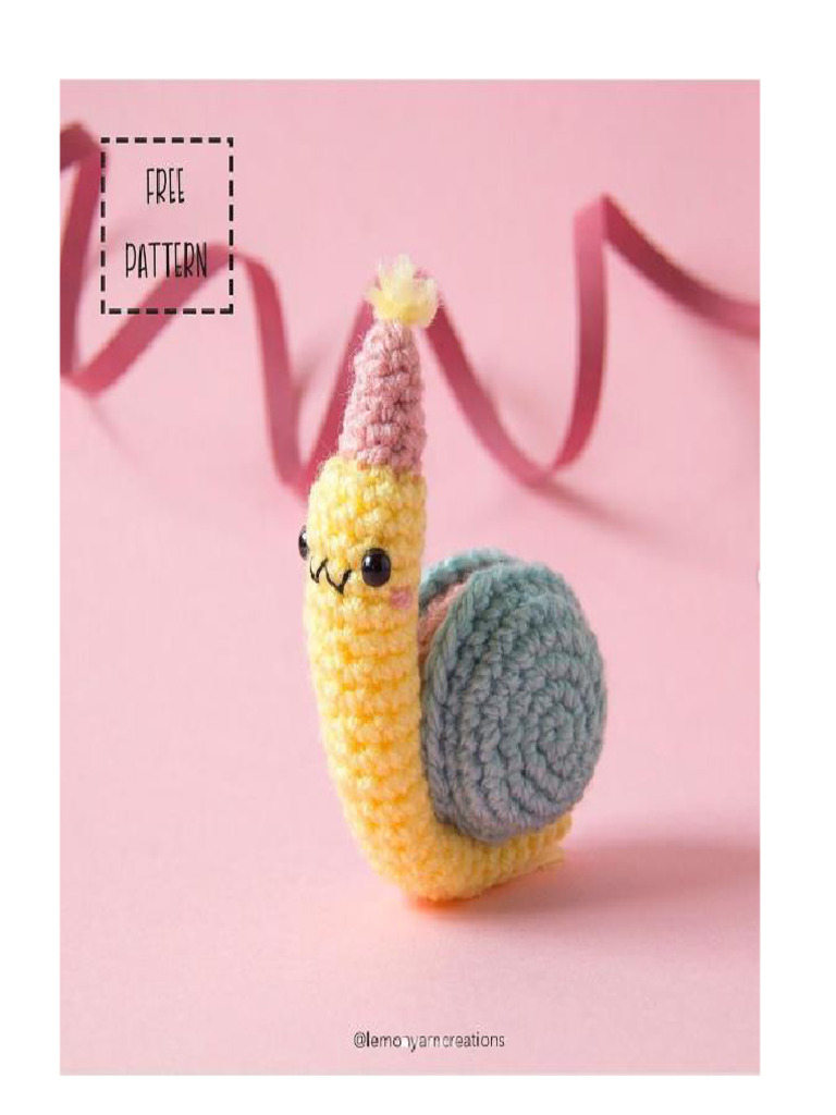 Birthday Macaron Snail | PDF