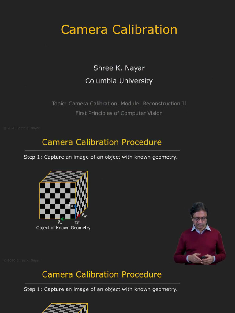 03.camera Calibration - Camera Calibration | PDF
