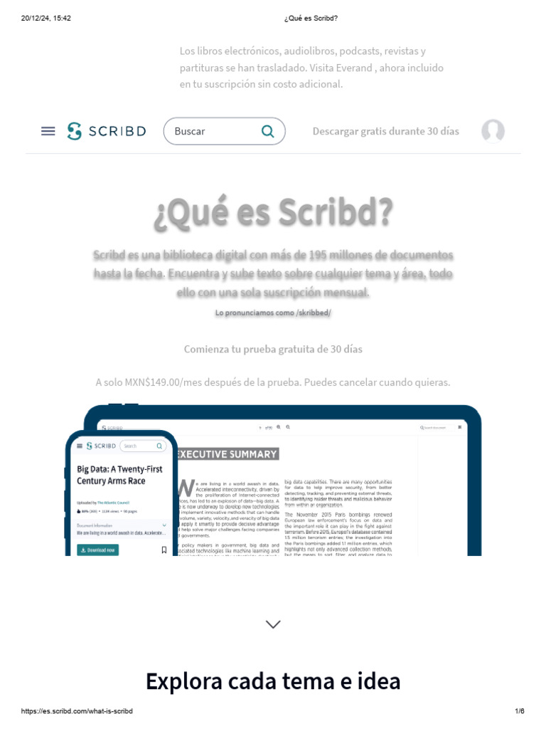 ¿Qué Es Scribd | PDF | Scribd | Android (sistema operativo)