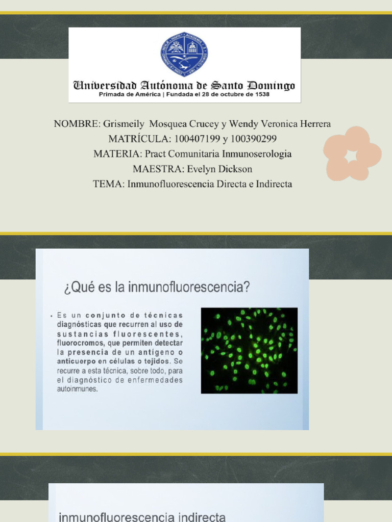 Inmunofluorescencia Directa | PDF