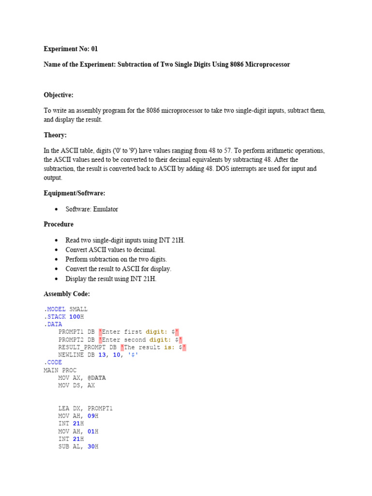 Lab Report | PDF | Assembly Language | Ascii