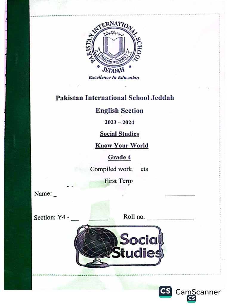 Y4 SST Booklet Unsolved | PDF