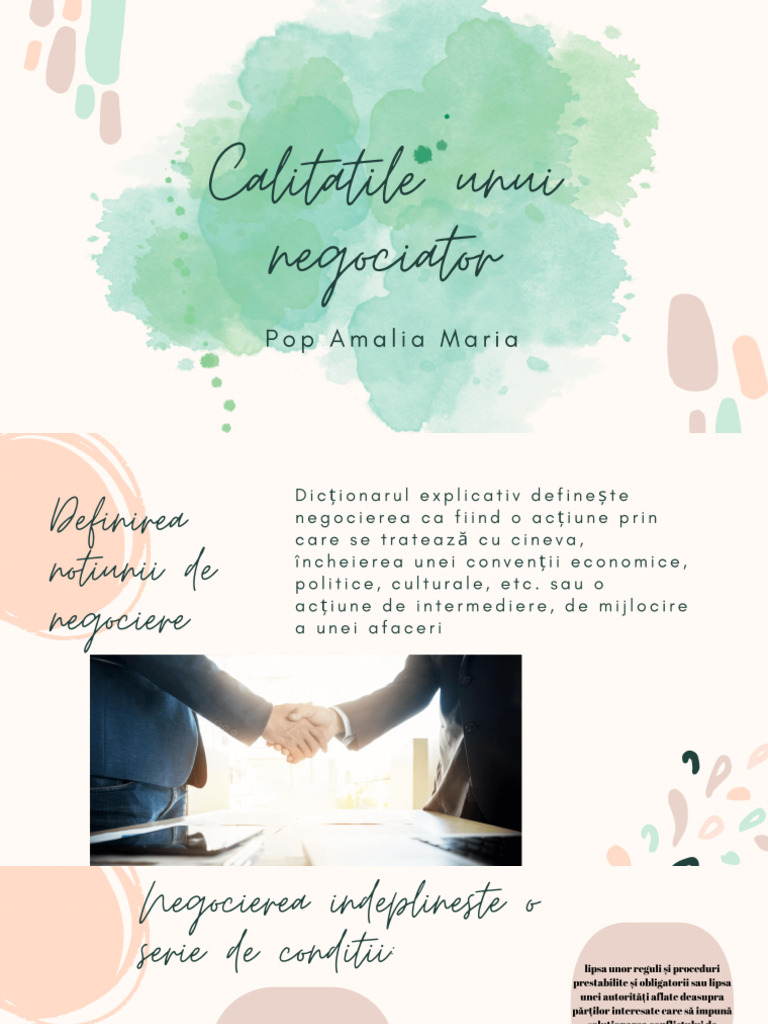 Calitatile Unui Negociator | PDF