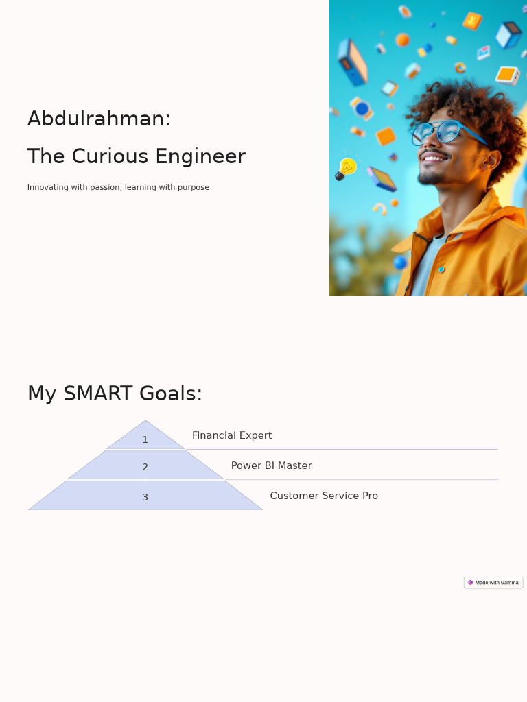 Abdulrahman: Goals of a Curious Engineer | PDF