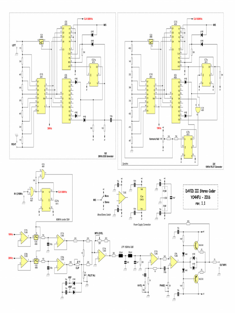 Stereo Coder DAVID III Clone | PDF