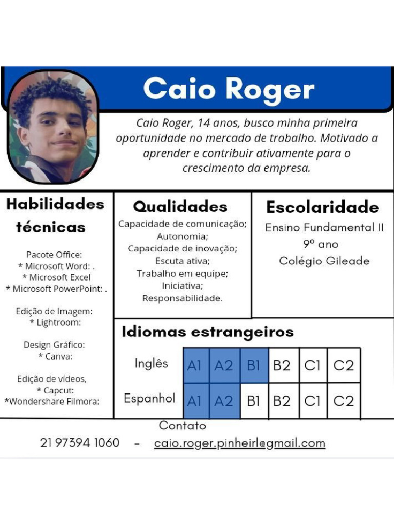 Currículo - Caio | PDF