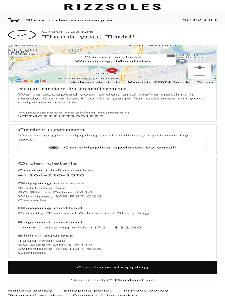 Thank You, Todd! - Rizz Soles - Checkout | PDF