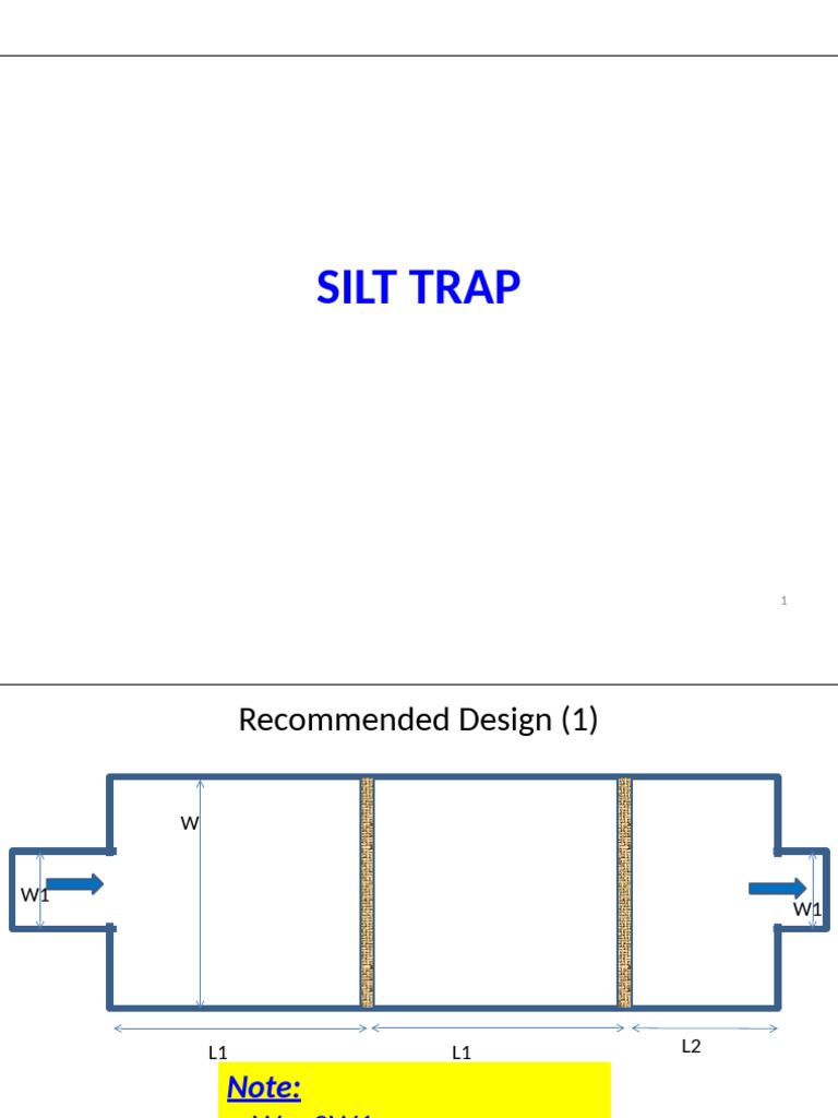 Silt Trap | PDF
