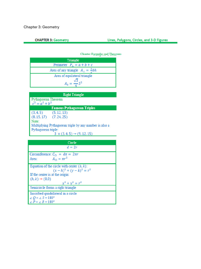 Ch3 Geometry | PDF