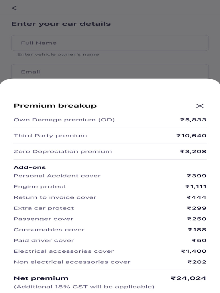 Quick Car & Two Wheeler Insurance Policy Online - ACKO General ...