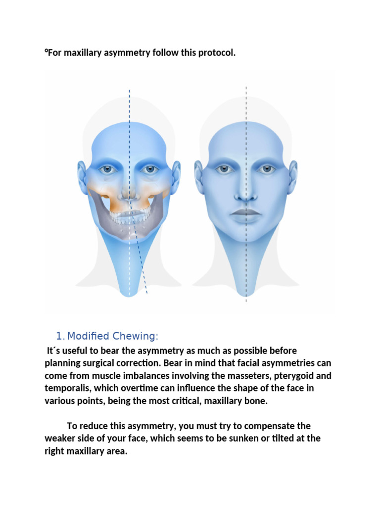 How To Fix Facial Asymmetry | PDF | Skull | Massage