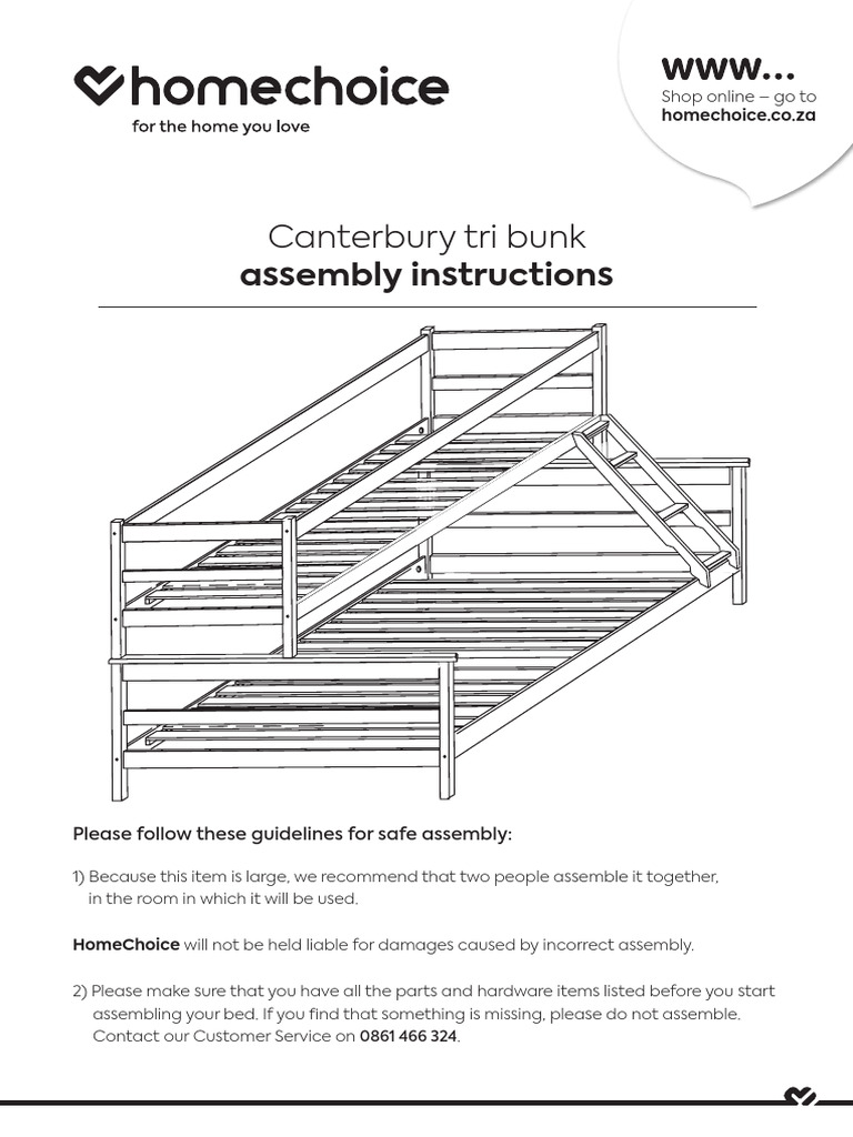 Tri Bunk Beds | PDF | Bed