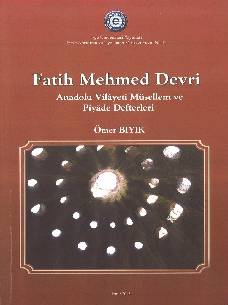 Fatih Mehmed Devri Anadolu Vilayeti Musellem Defteri | PDF