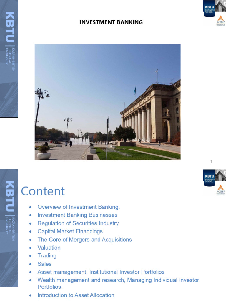 Investment Banking: Mergers & Acquisitions Guide | PDF | Mergers And ...