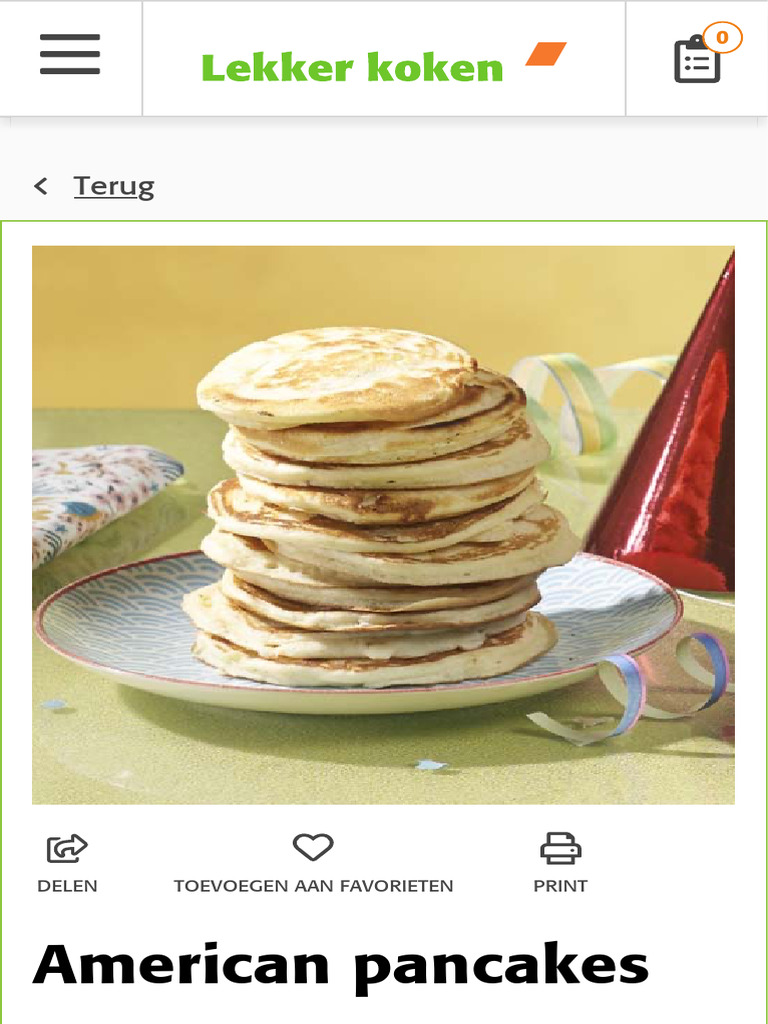Recept Voor American Pancakes Colruyt Lekker Koken | PDF