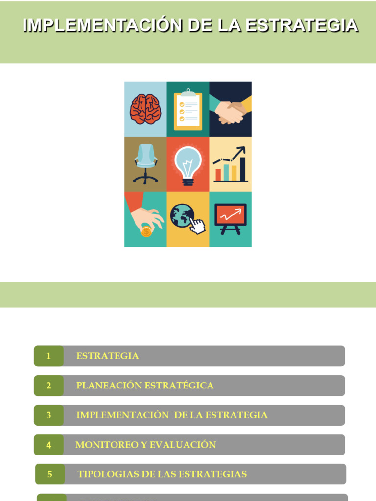 PRESENTACION_IMPLEMENTACION_DE_LA_ESTRAT | PDF | Planificación estratégica | Planificación