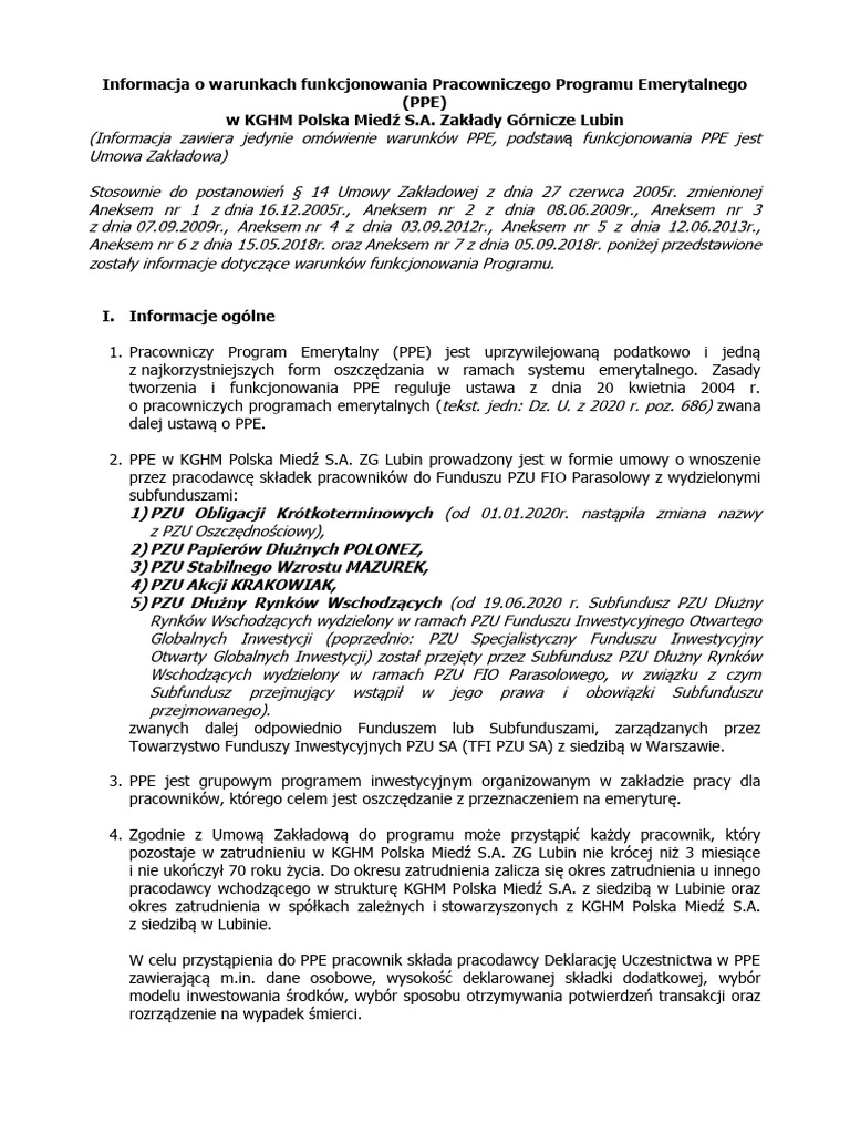 PPE 2021 - Informacje | PDF