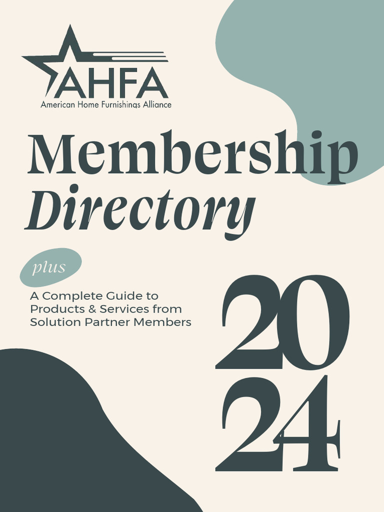 AHFA Membership Directory 2024 | PDF | Upholstery | Chair