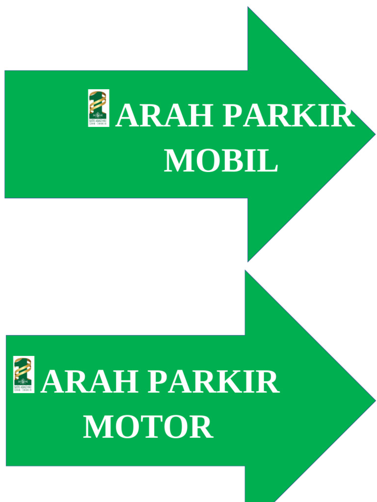 Gambar Petunjuk Arah Harlah 1 Abad (Arah Parkir Motor Dan Mobil | PDF