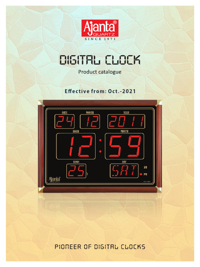 Digital Wall Clock | PDF