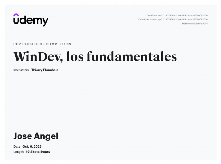 Udemy WinDev Los Fundamentales | PDF