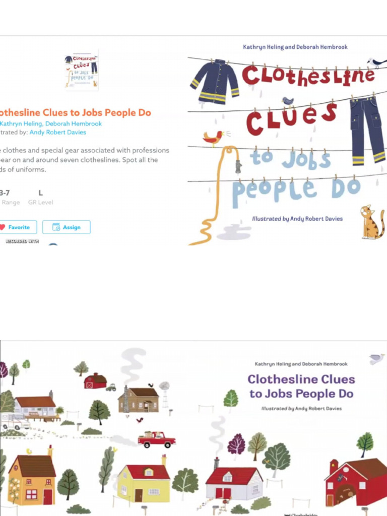 绘本 Clothesline clues to jobs people do | PDF