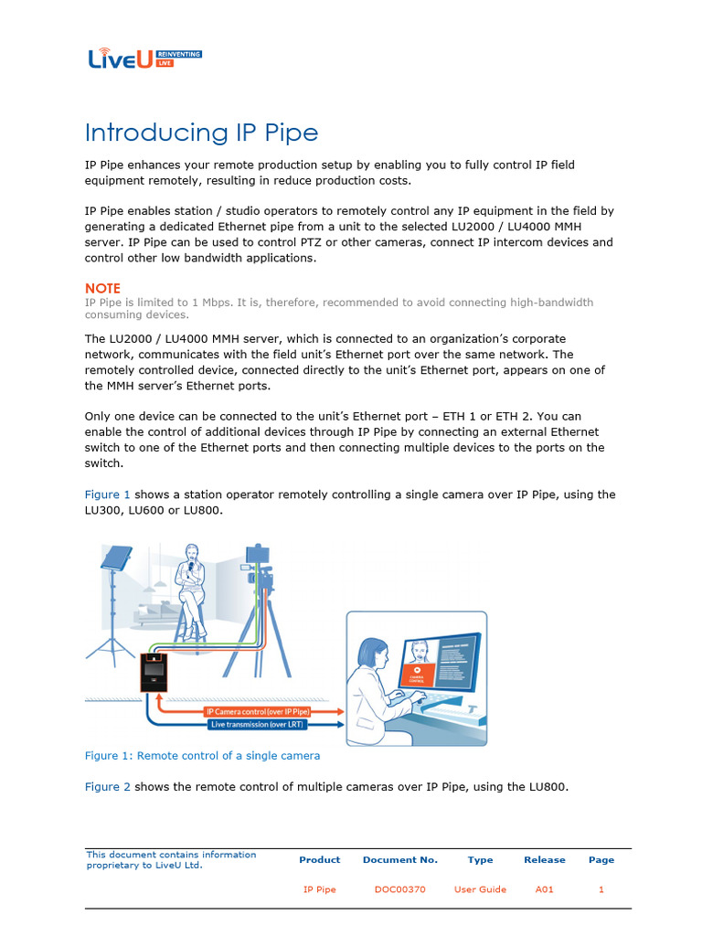 Ip Pipe User Guide Rev 1 | PDF | Computer Network | Network Switch Ip Pipe User Guide Rev 1 | PDF | Computer Network | Network Switch