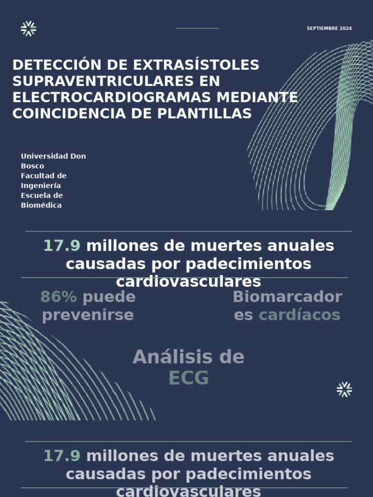 Detección de Extrasístoles Supraventriculares en Electrocardiogramas ...