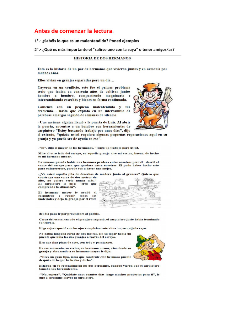 Lectura Comprensiva Taller Noveno | PDF