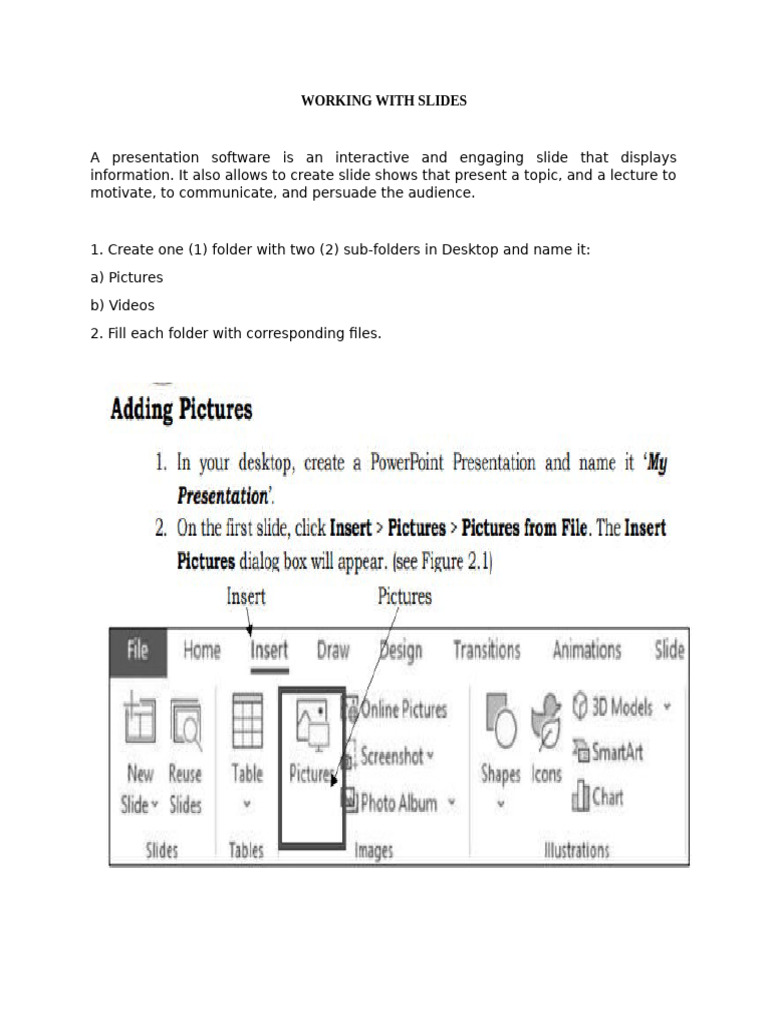WORKING-WITH-SLIDES-handout | PDF