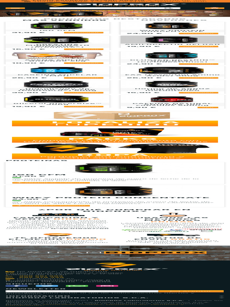 BIOPROX Fabricación, Venta y Tienda Suplementos Deportivos Online | PDF ...