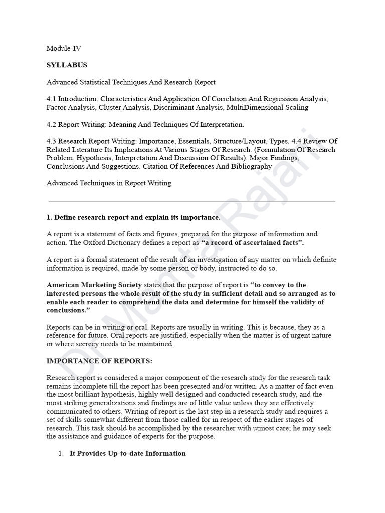 _MODULE_IV.docx | PDF | Citation | Methodology