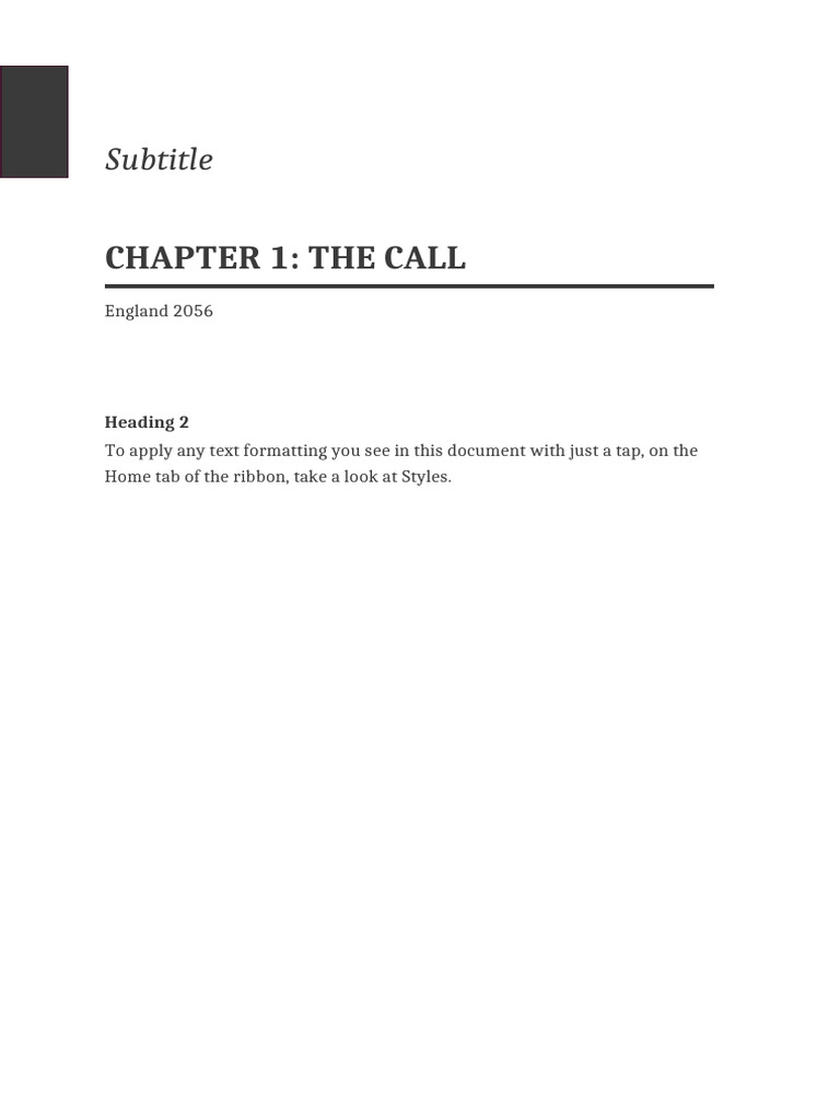 Title: Chapter 1: The Call | PDF