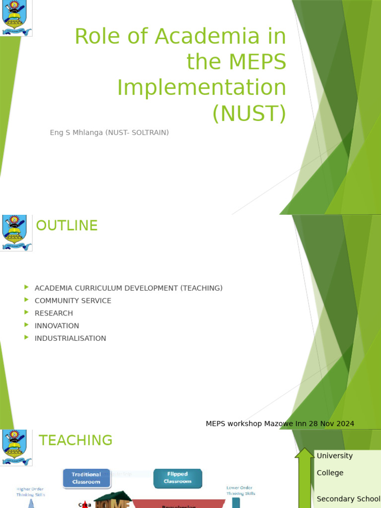 Role of Academia in The MEPS Implementation (NUST) | PDF | Efficient Energy Use | Sustainable Energy