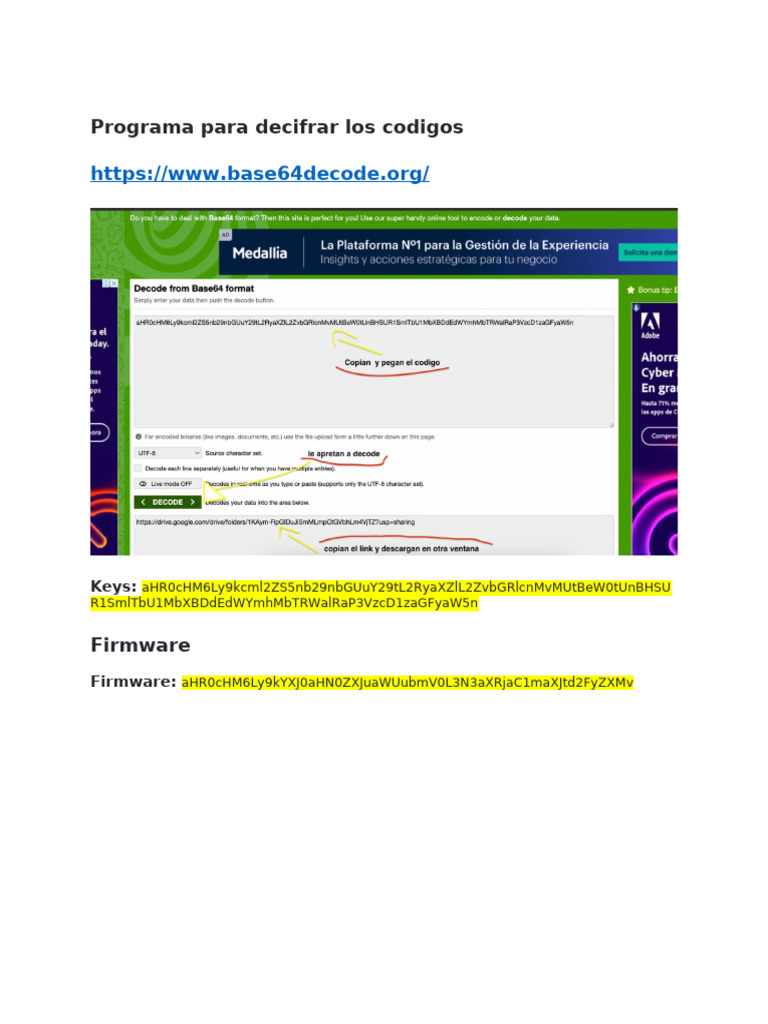 Programa para Decifrar Los Codigos: Keys | PDF